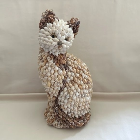 Vintage | Accents | Vintage Seashell Kitty Cat | Poshmark